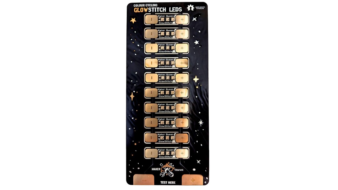 Color Cycling LED Strips - Machine Sewable Leds - Electronics Wearable ...