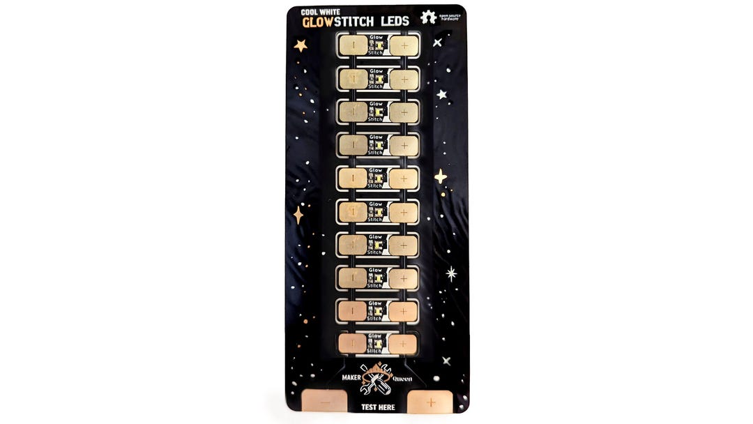 White LED Strips - Machine Sewable Leds - Electronics Wearable Tech ...