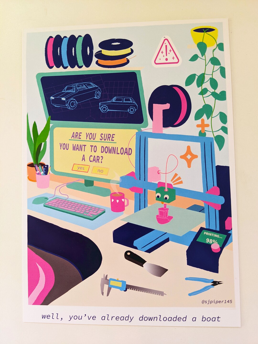 You Wouldn t 3D Print A Car Art Print A5 Etsy you-wouldn-t-3d-print-a-car-art-print-a5-etsy
