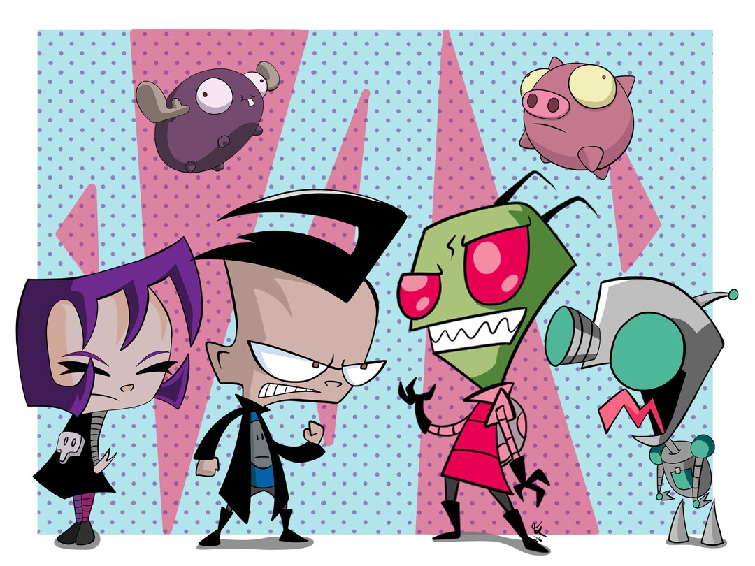 Invader Zim 8x6 Art Print - Etsy