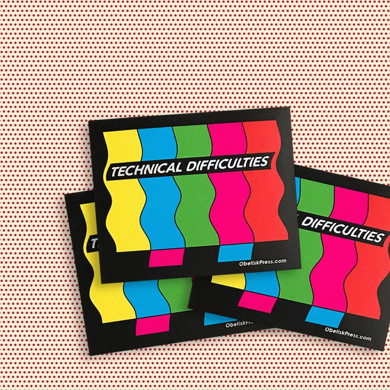 Technical Difficulties Sticker - Etsy