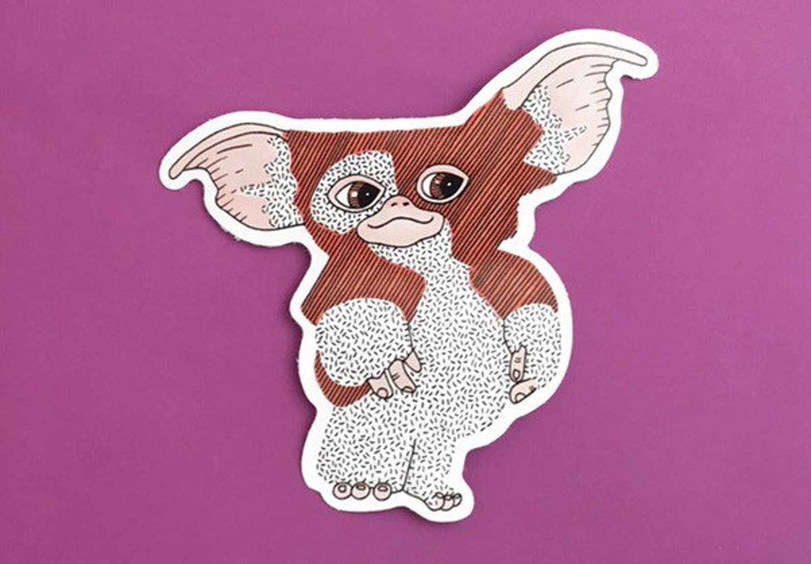 Gizmo From Gremlins 10cm Vinyl Sticker | Etsy