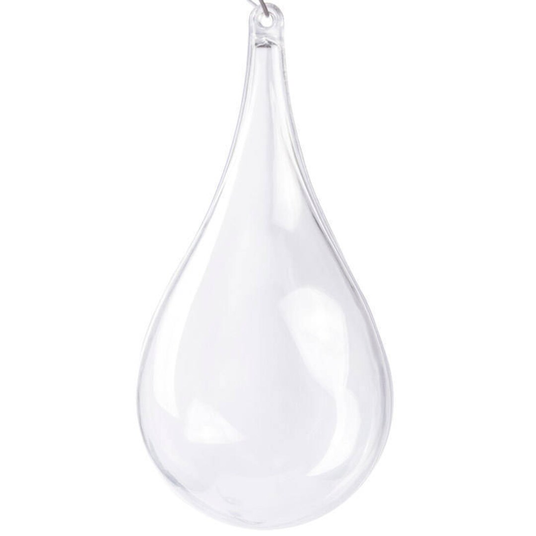 Water Drop Fillable Christmas Decoration X100 Empty Baubles - Etsy