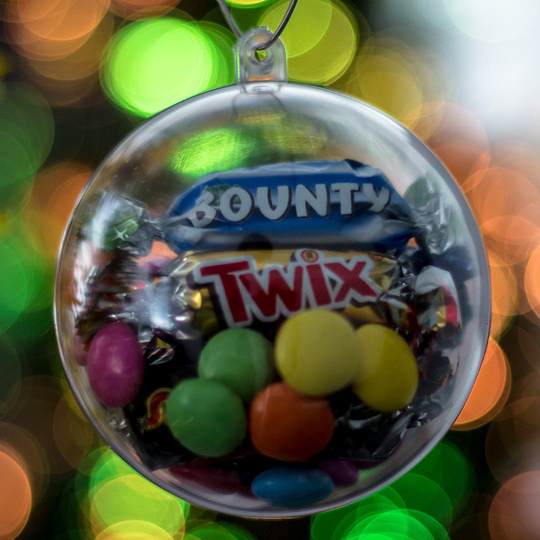80mm Fillable Ball Shaped Christmas Decoration - Etsy