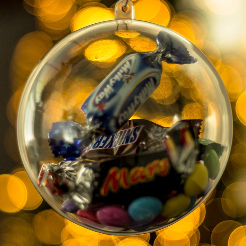 100mm Fillable Ball Shaped Christmas Decoration | Etsy