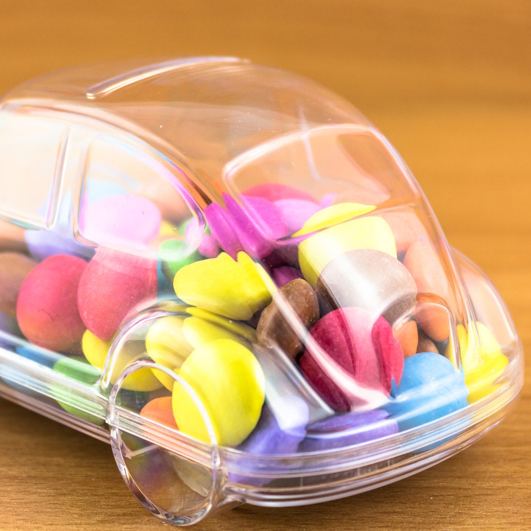 Car Shaped Fillable Transparent Plastic Container Beetle VW - Etsy