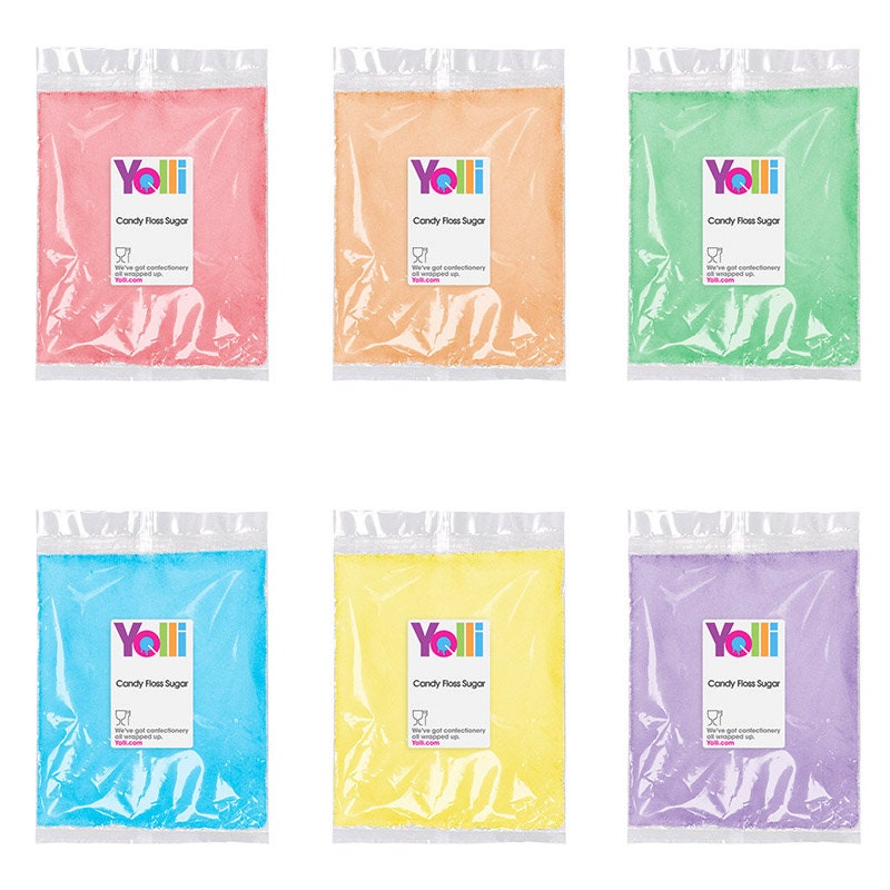 Candy Floss Sugar 100g Multiple Choice Colours Flavours and - Etsy