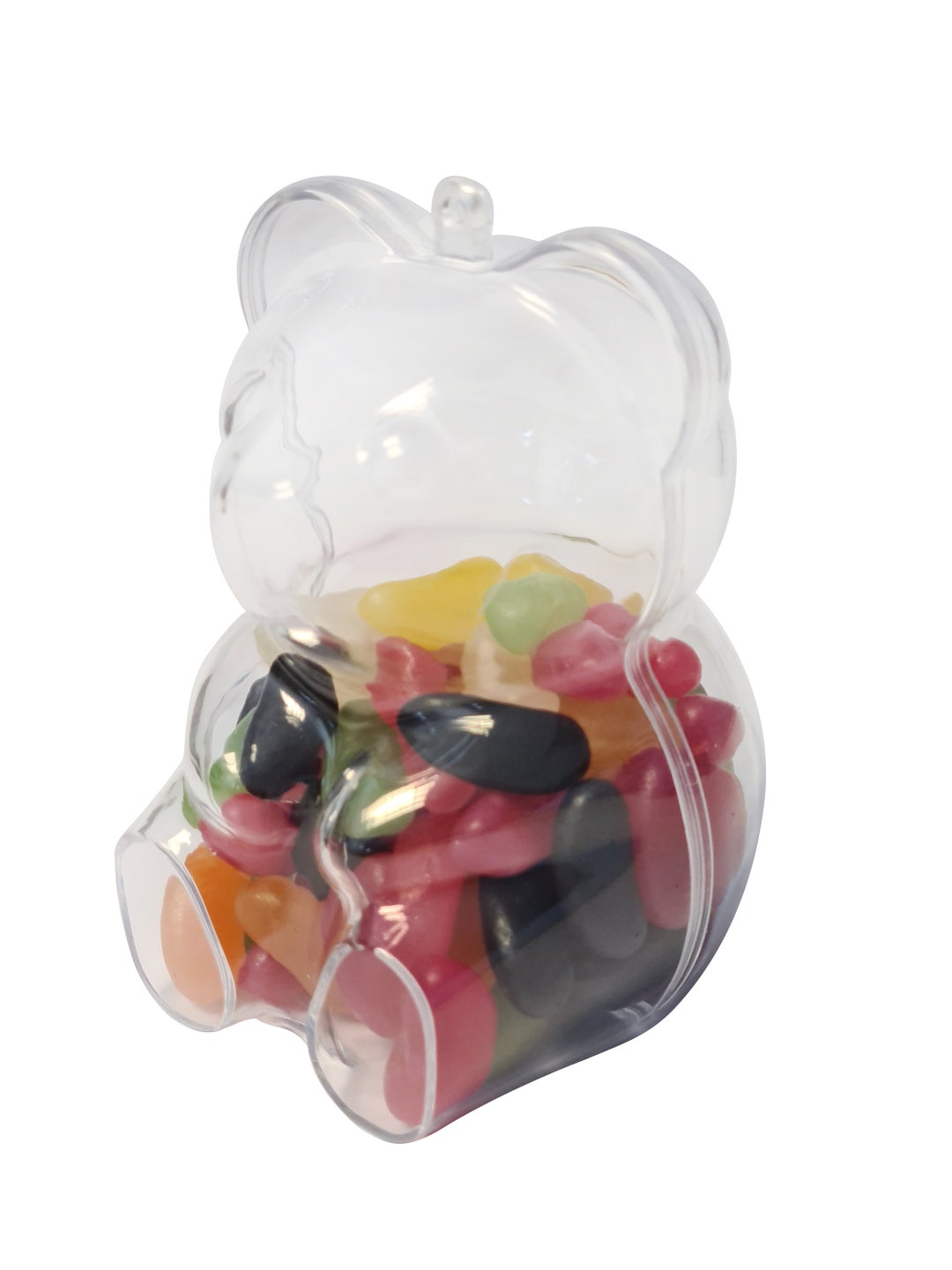 Teddy Bear Fillable Plastic Sweet Container Crafts Packaging - Etsy