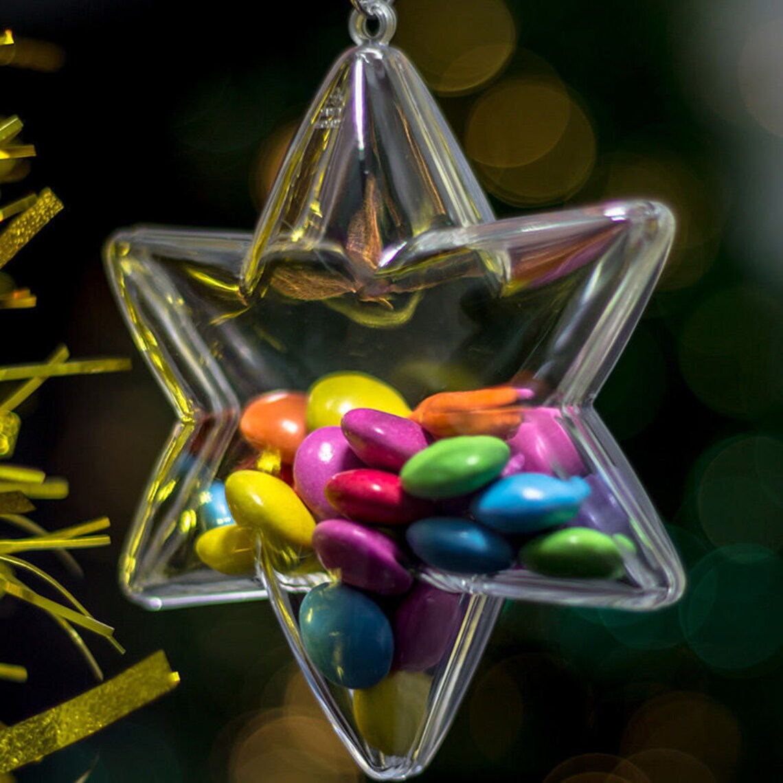 X10 Clear Plastic Star Shaped Christmas Decorations 100mm - Etsy