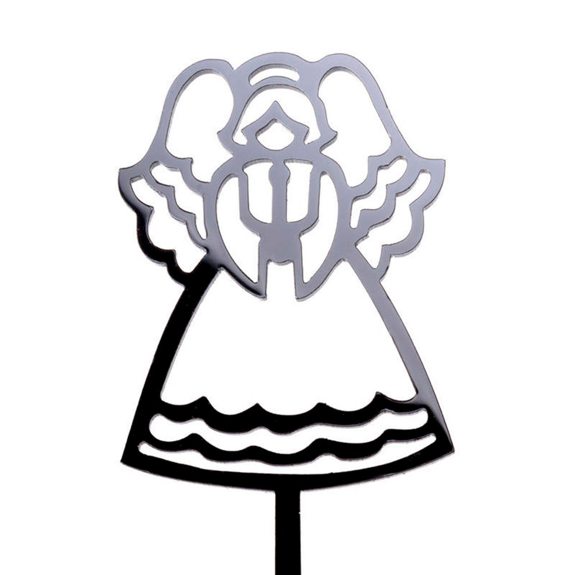 Black Angel Cupcake Toppers X8 Baking Cake Pick Decoration - Etsy