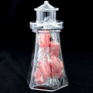 6 X Fillable Lighthouse Transparent Plastic Decoration Container ...