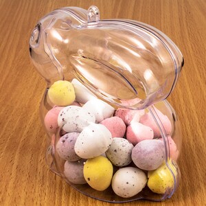 Easter Bunny Fillable Plastic Container Decoration Ornament - Etsy