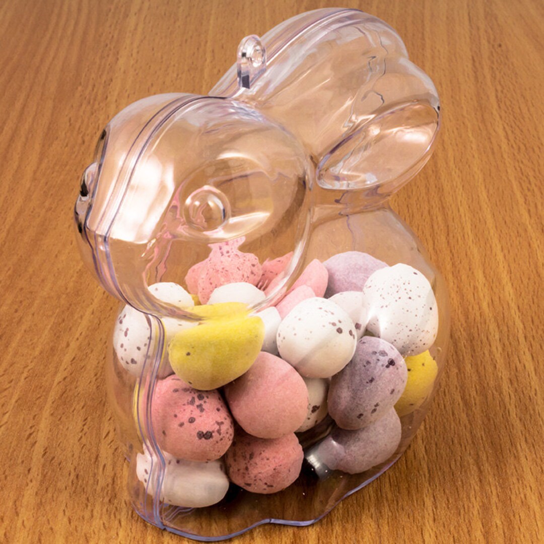 Easter Bunny Fillable Plastic Container Decoration Ornament - Etsy