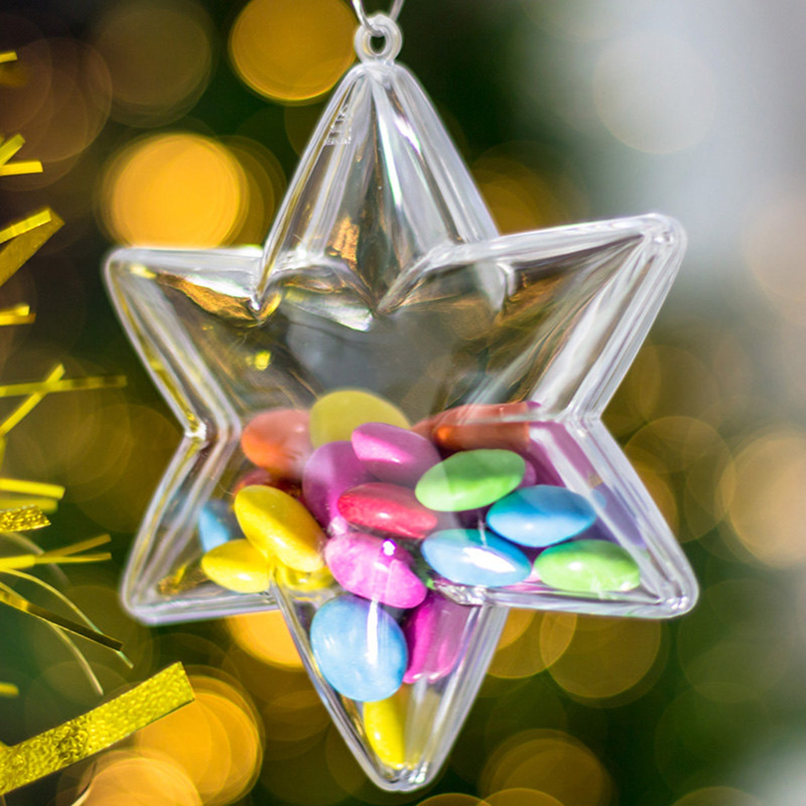 100mm Fillable Star Shaped Christmas Decoration | Etsy