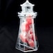 6 X Fillable Lighthouse Transparent Plastic Decoration Container ...