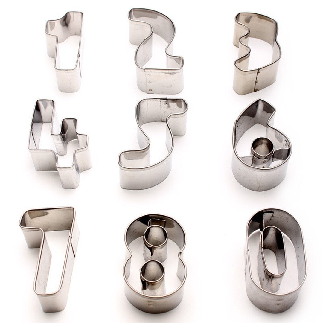 Numbers Digits Cookie Cutter Set Bake Cook Baking Home Bakery - Etsy