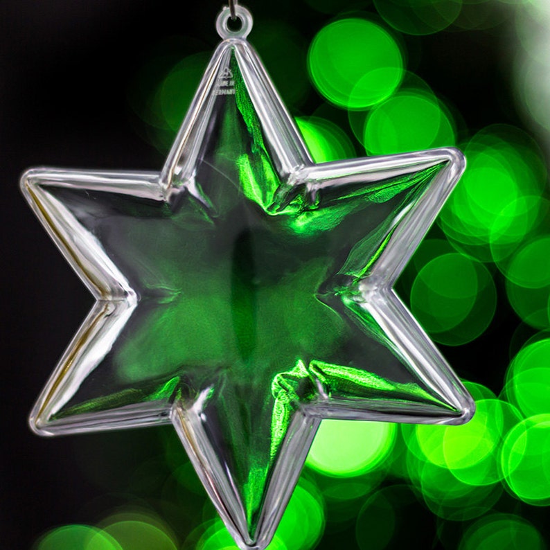100mm Fillable Star Shaped Christmas Decoration | Etsy