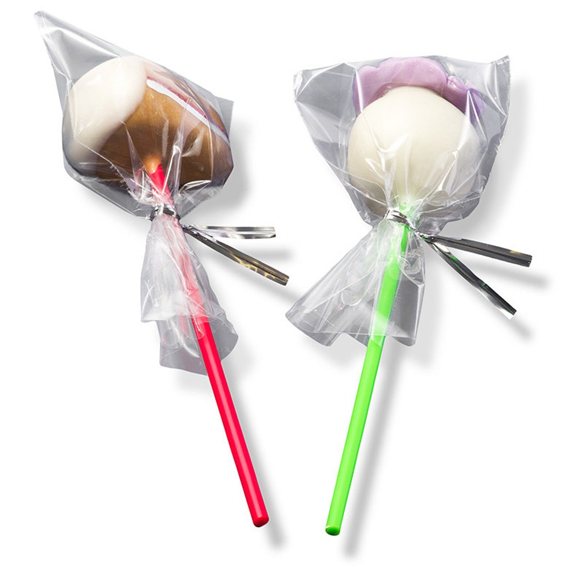 X50 Clear Lollipop Cake Pop Display Bags Cello Cellophane Poly Sweets ...