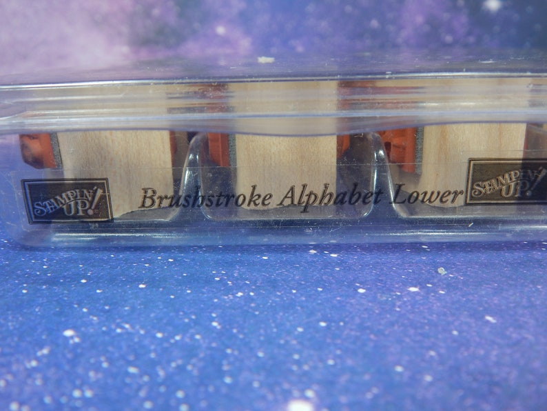 BRUSHSTROKE ALPHABET Rubber Stamp Set Stampin' Up - Etsy