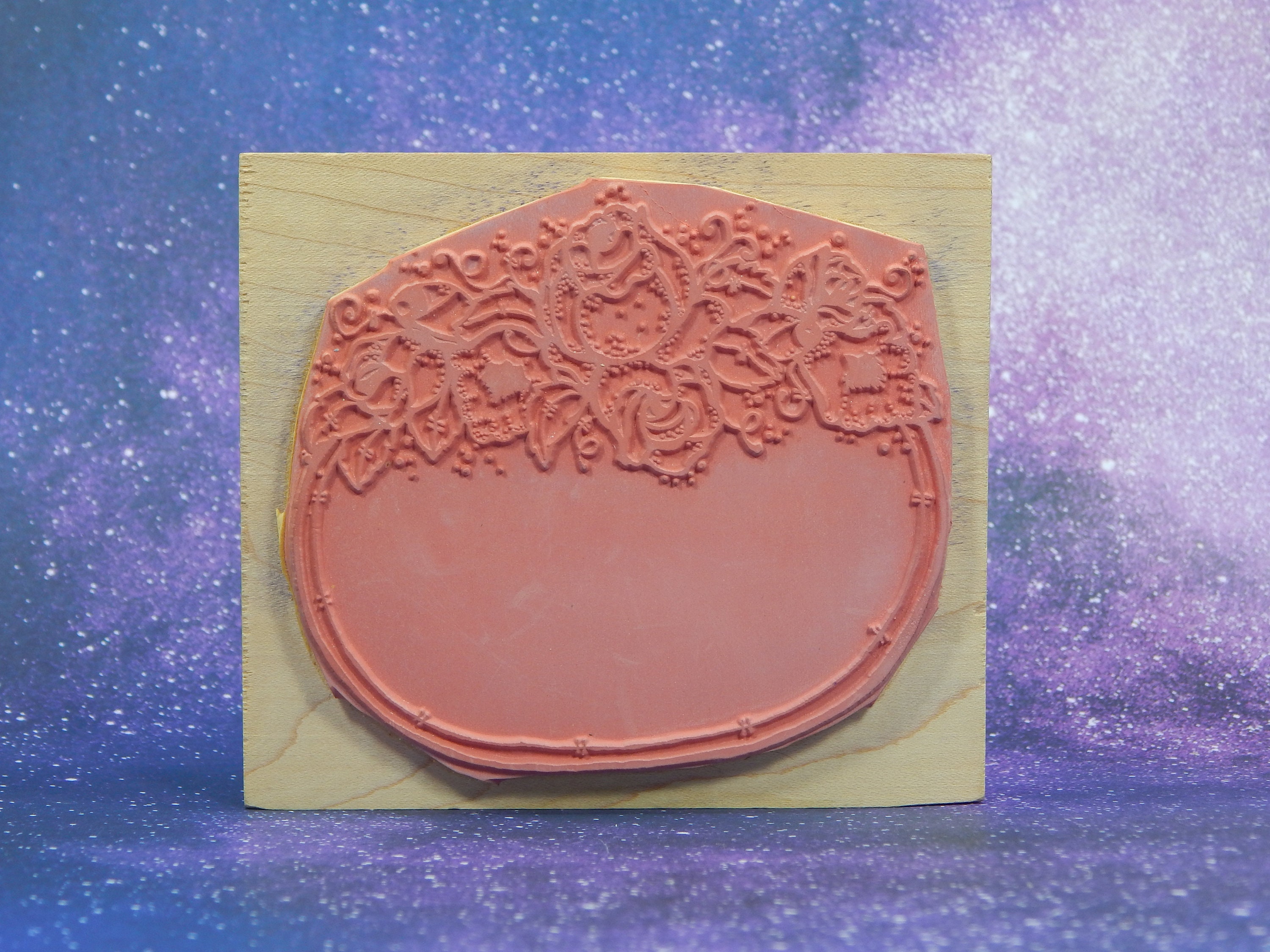 ROSE LABEL Wood Mounted Rubber Stamp by DOTS | Etsy