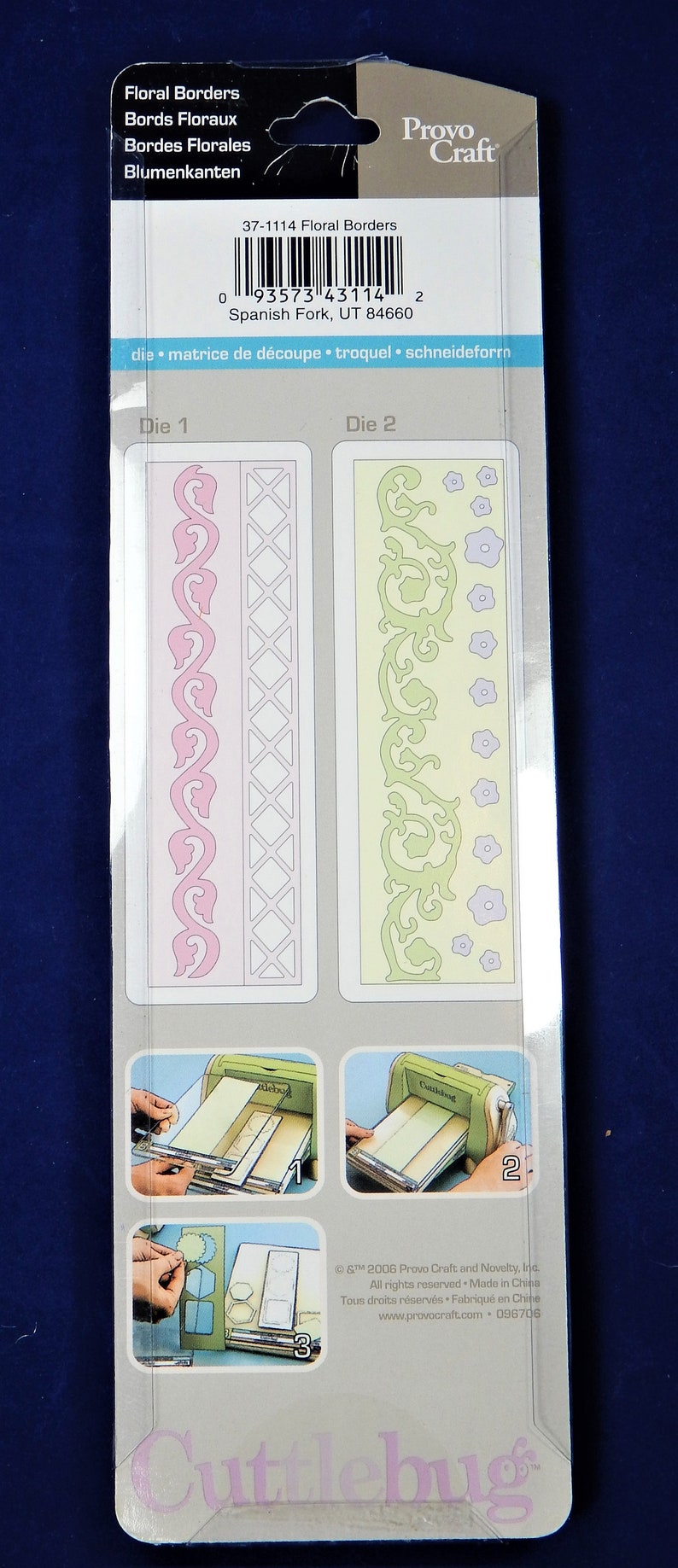 FLORAL BORDERS Two Cuttlebug Dies by Provo Craft - Etsy