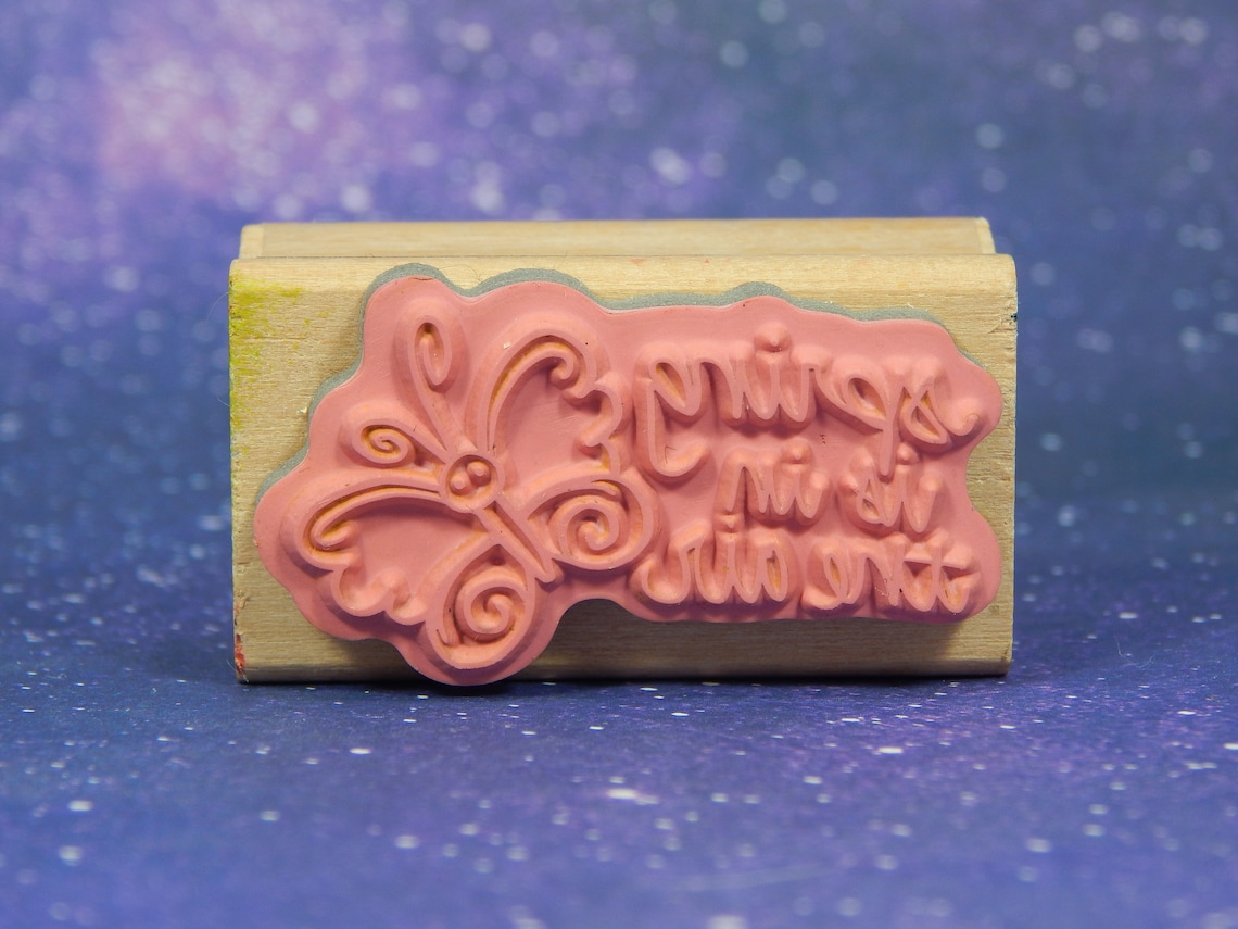 Spring is in the Air, BUTTERFLY, Mounted Rubber Stamp - Etsy