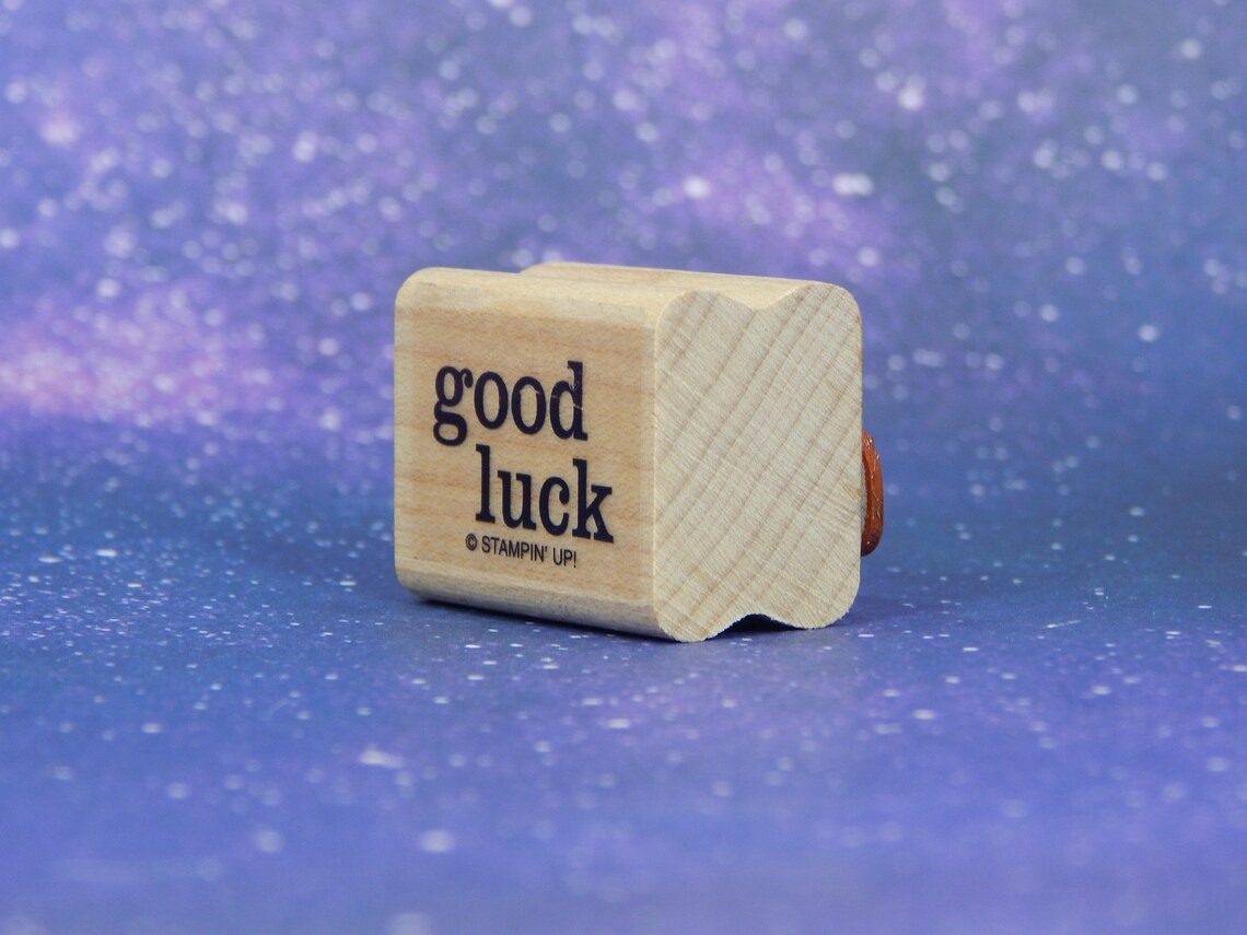 GOOD LUCK, Wood Mounted Rubber Stamp, Stampin' Up! - Etsy
