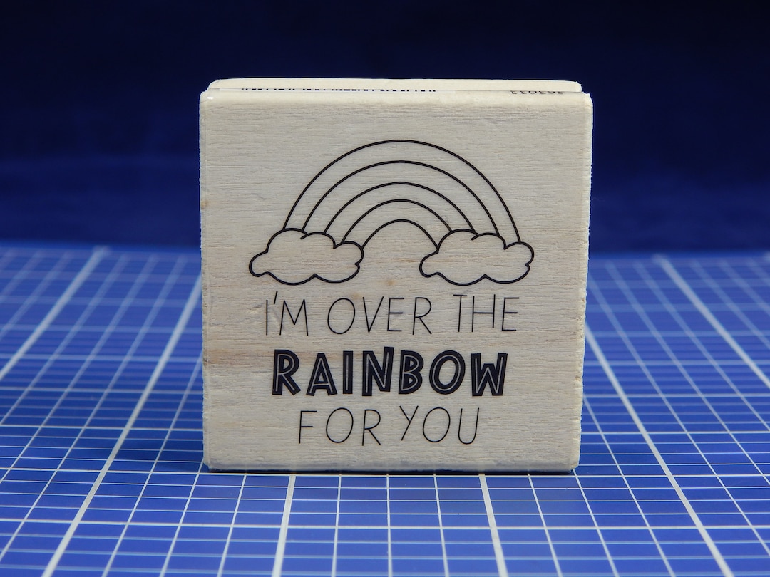 I'm OVER THE RAINBOW ... Rubber Stamp by Craft Smart - Etsy