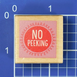 NO PEEKING, Mounted Rubber Stamp by Recollections - Etsy
