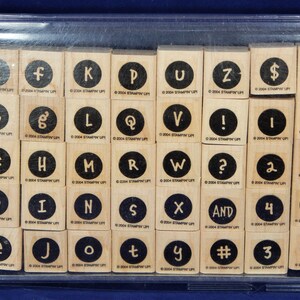 ALPHADOTS and NUMBERS, Rubber Stamps, Stampin' Up! - Etsy