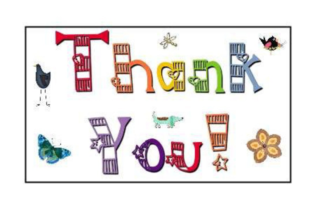 100 Rainbow THANK YOU Stickers, Made to Order - Etsy