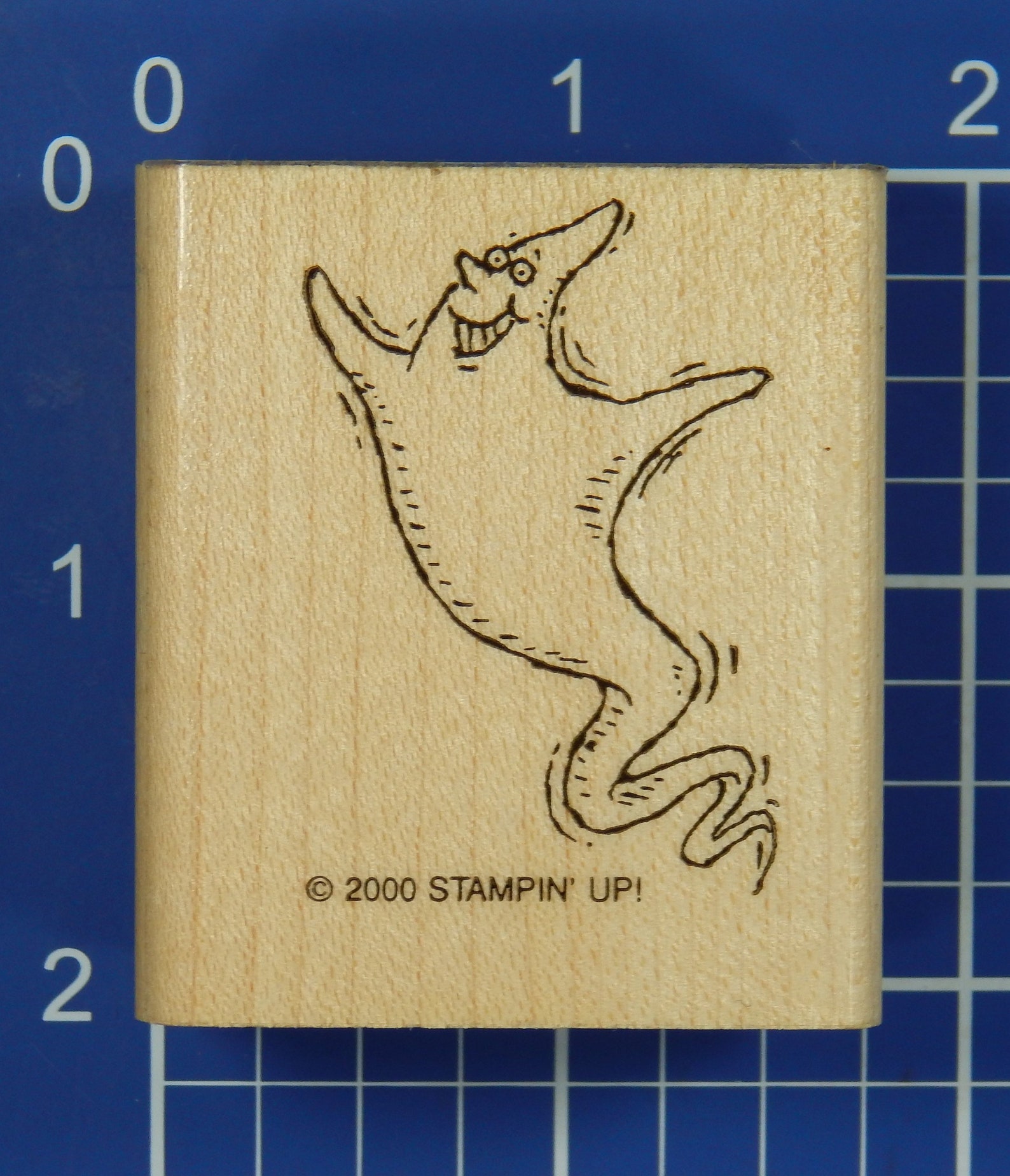 GRINNING GHOST Mounted Rubber Stamp Stampin' Up - Etsy