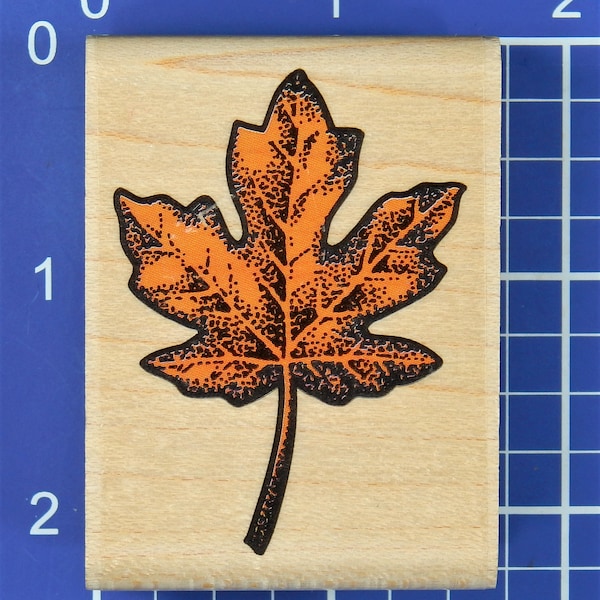 Leaf Rubber Stamp - Etsy