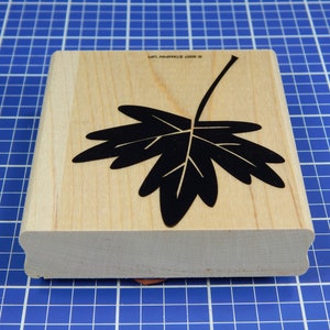 MAPLE LEAF, Wood Mounted Rubber Stamp, Stampin' Up! - Etsy