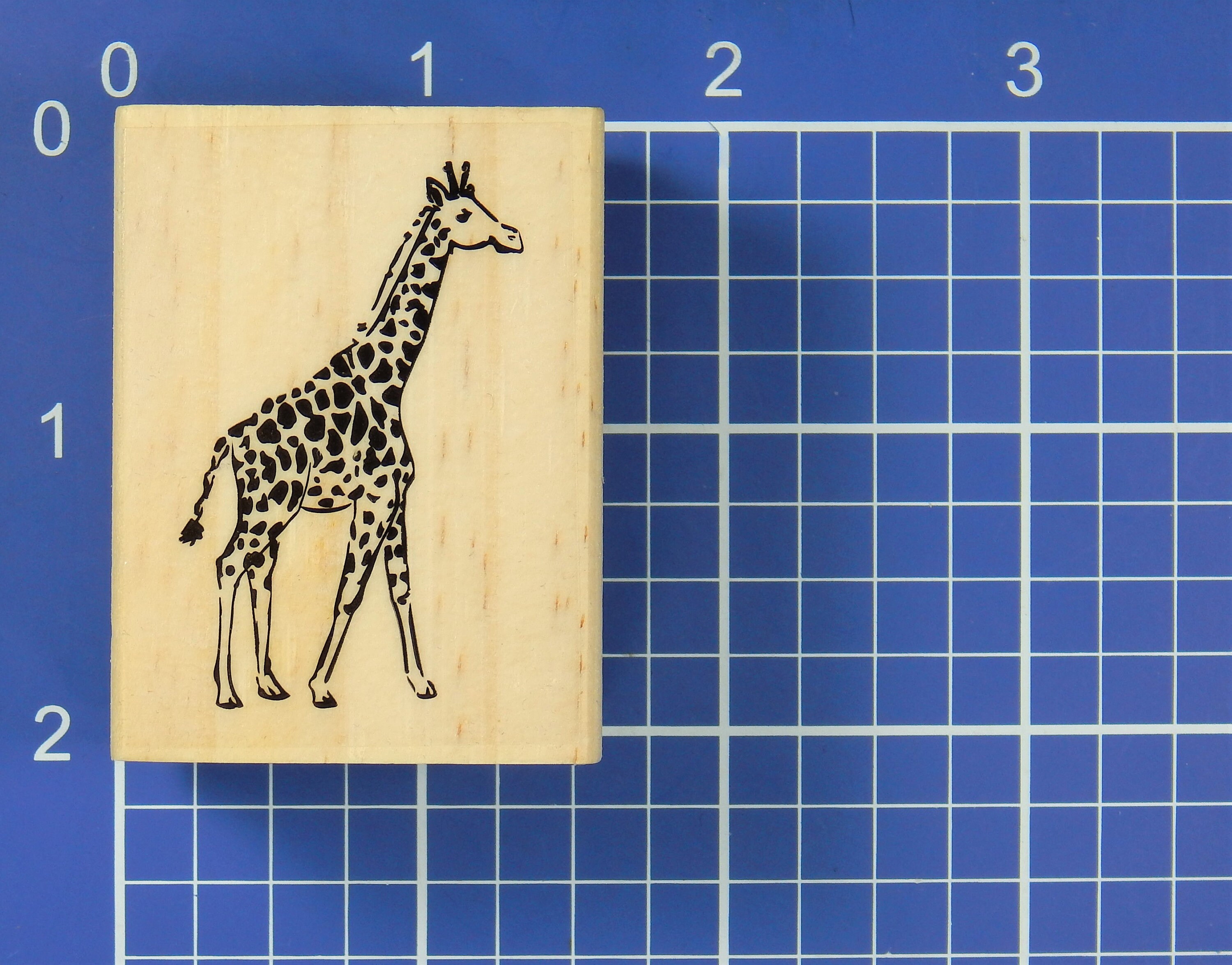 GIRAFFE Wood Mounted Rubber Stamp Recollections | Etsy