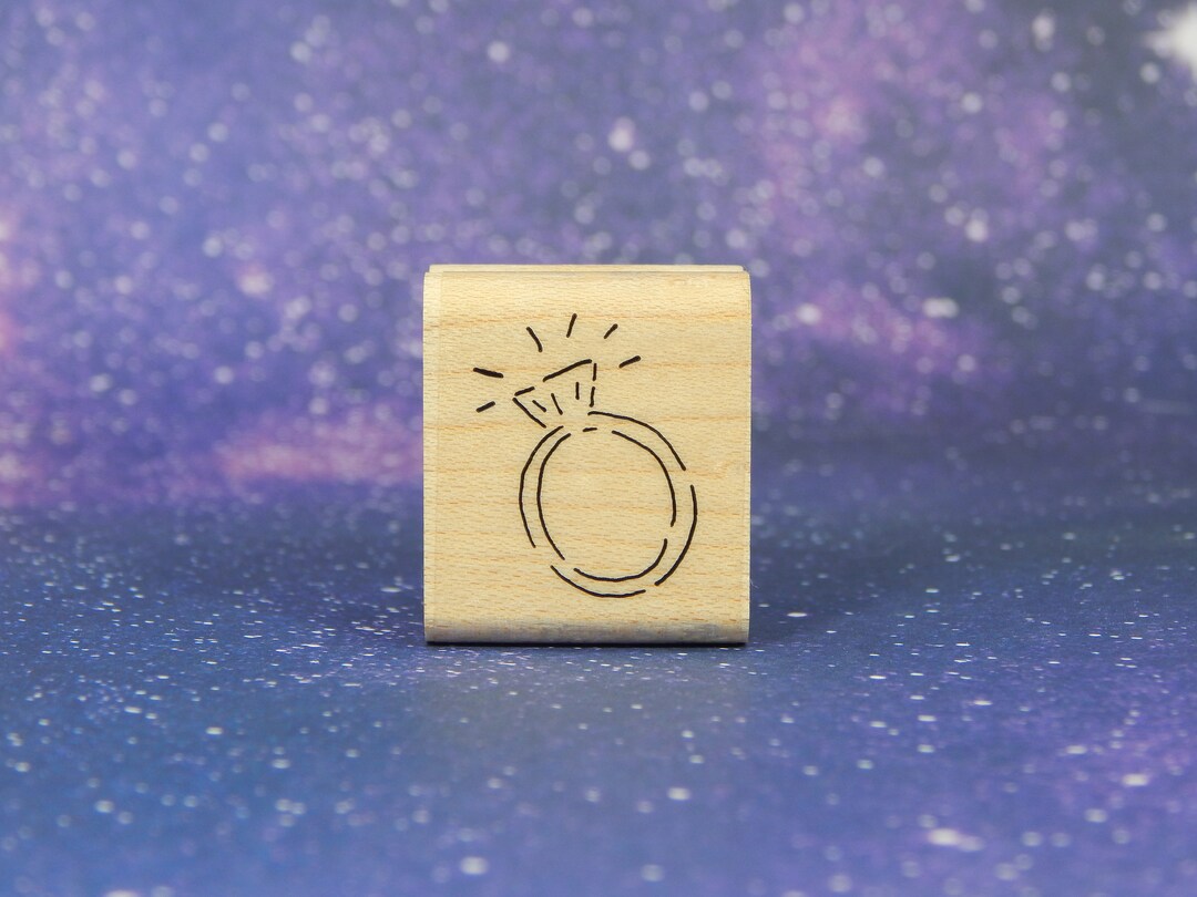 ENGAGEMENT RING, Mounted Rubber Stamp, JRL Design - Etsy