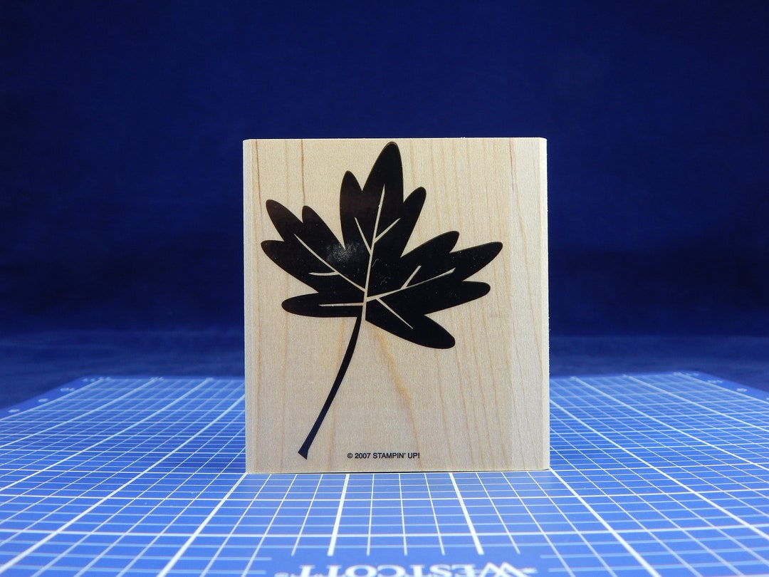 MAPLE LEAF, Wood Mounted Rubber Stamp, Stampin' Up! - Etsy