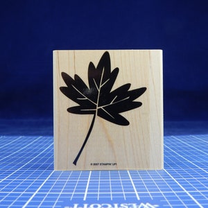 MAPLE LEAF, Wood Mounted Rubber Stamp, Stampin' Up! - Etsy