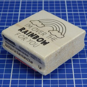 I'm OVER THE RAINBOW ... Rubber Stamp by Craft Smart - Etsy