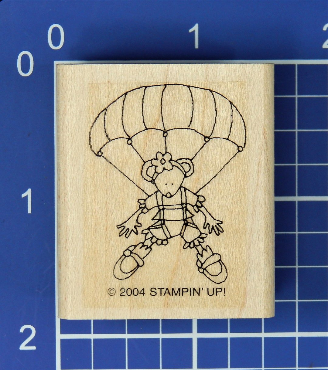 PARACHUTE MOUSE, Mounted Rubber Stamp, Stampin' Up! - Etsy