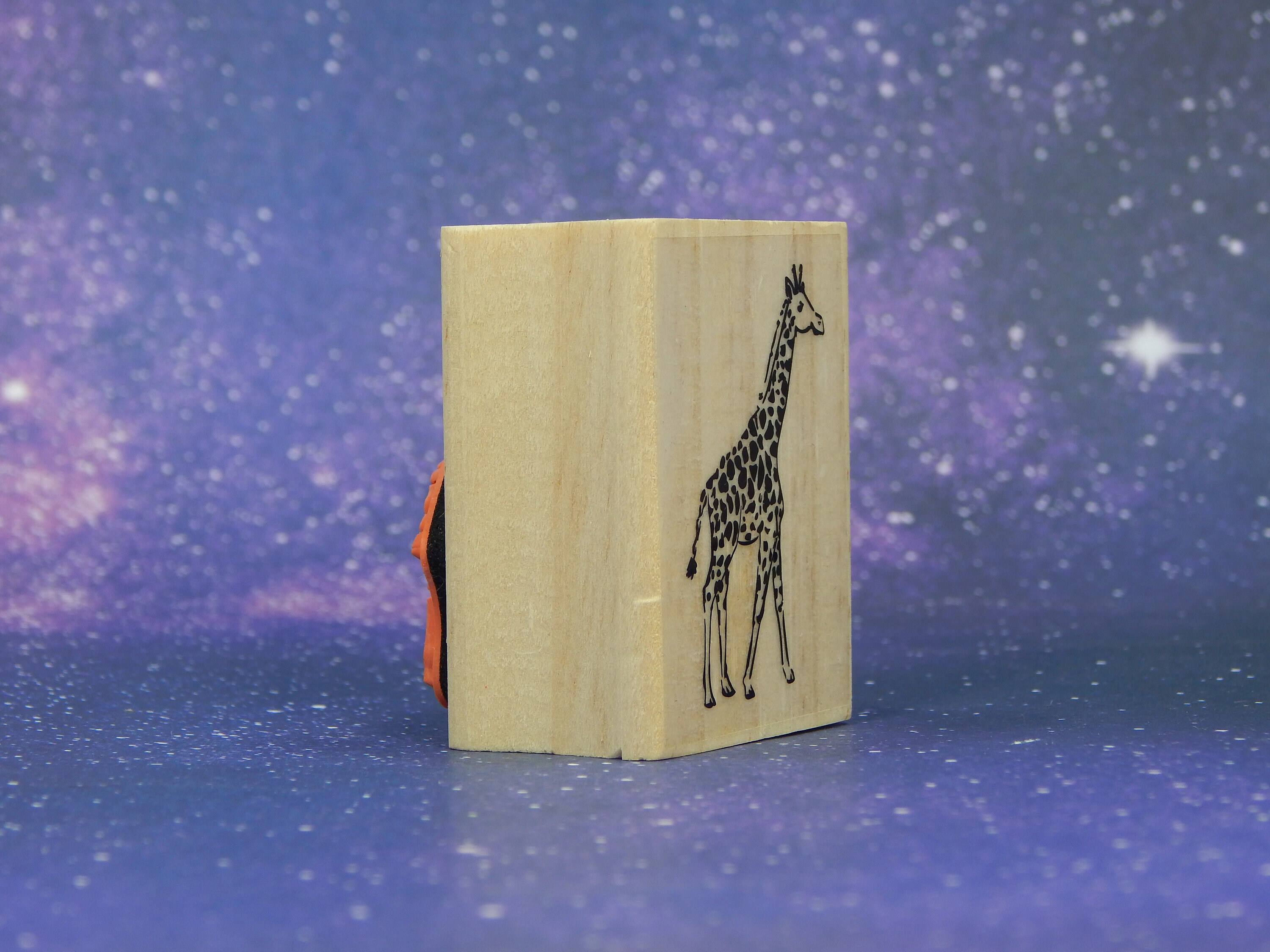 GIRAFFE Wood Mounted Rubber Stamp Recollections | Etsy