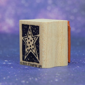 STAR With DOTS, Mounted Rubber Stamp, Stampin' Up! - Etsy