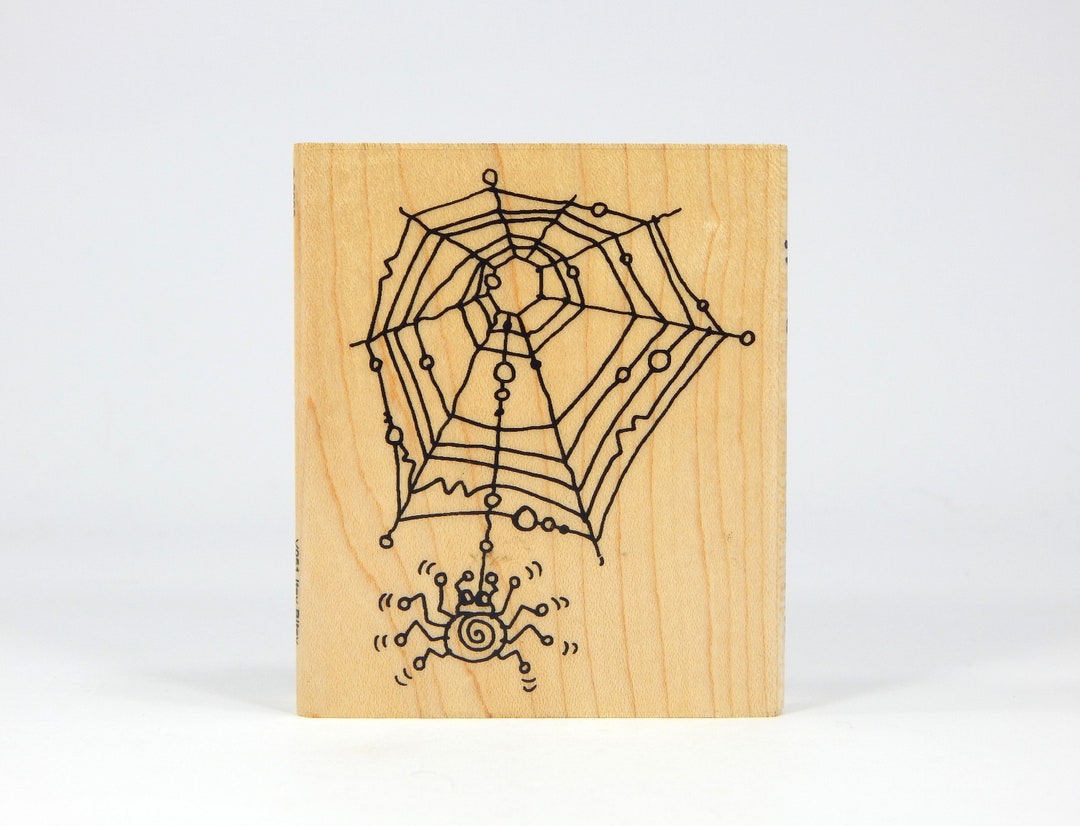 Itsy Bitsy SPIDER and WEB, Rubber Stamp, Stampendous - Etsy