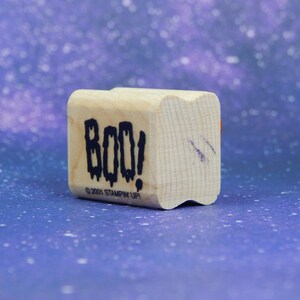 BOO, Wood Mounted Rubber Stamp by Stampin' Up - Etsy