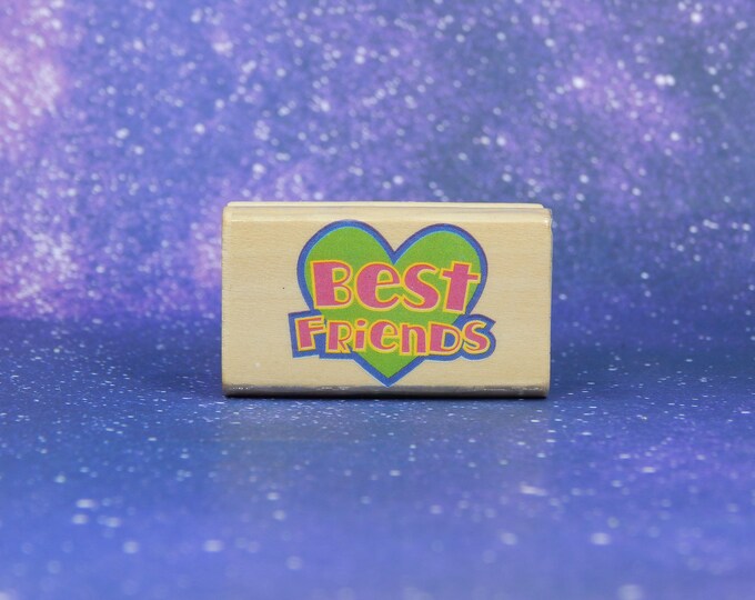 BEST FRIENDS, Wood Mounted Rubber Stamp, It's so Me! - Etsy