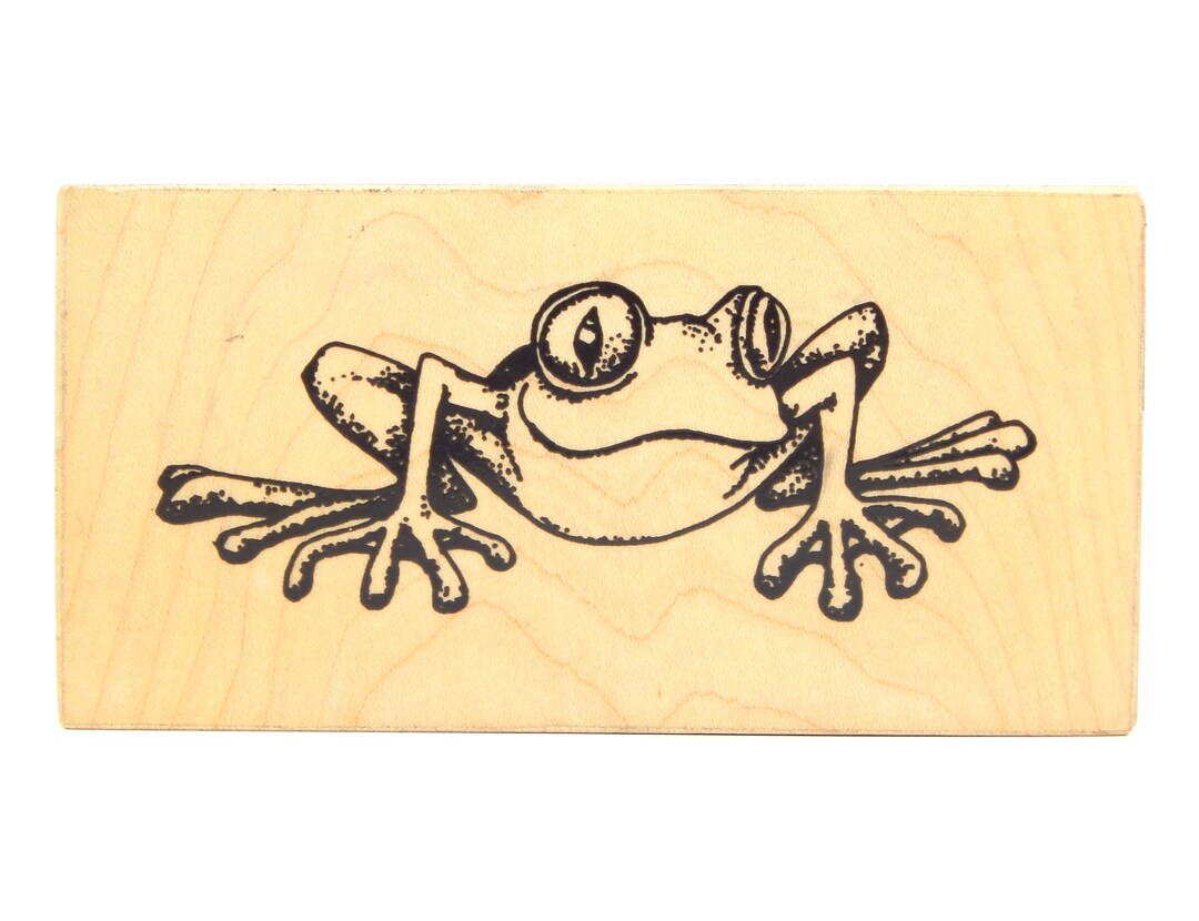 TREE FROG, Wood Mounted Rubber Stamp, VIP Arts - Etsy
