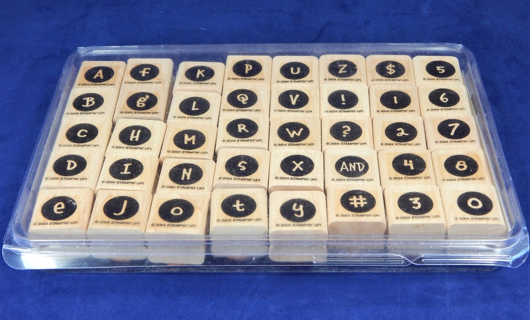 ALPHADOTS and NUMBERS, Rubber Stamps, Stampin' Up! - Etsy