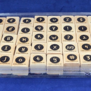 ALPHADOTS and NUMBERS, Rubber Stamps, Stampin' Up! - Etsy