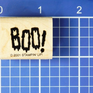 BOO, Wood Mounted Rubber Stamp by Stampin' Up - Etsy