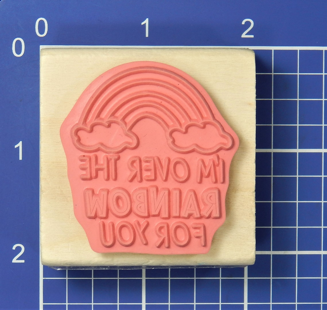 I'm OVER THE RAINBOW ... Rubber Stamp by Craft Smart - Etsy